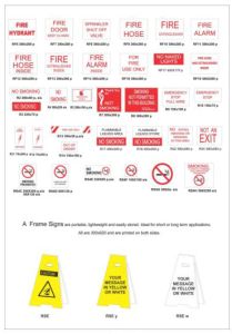 Fire & Portable Signs - Jobpark Safety